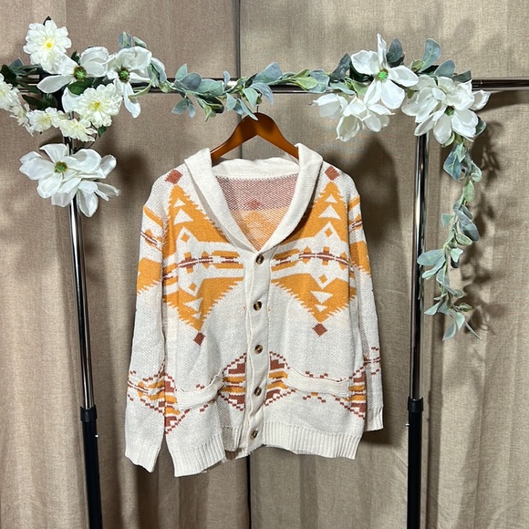 Sweaters | Men Women Western Navajo Aztec Cardigan Sweater | Poshmark